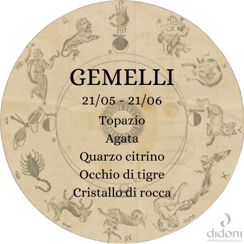 Le pietre del segno zodiacale GEMELLI - Didoni