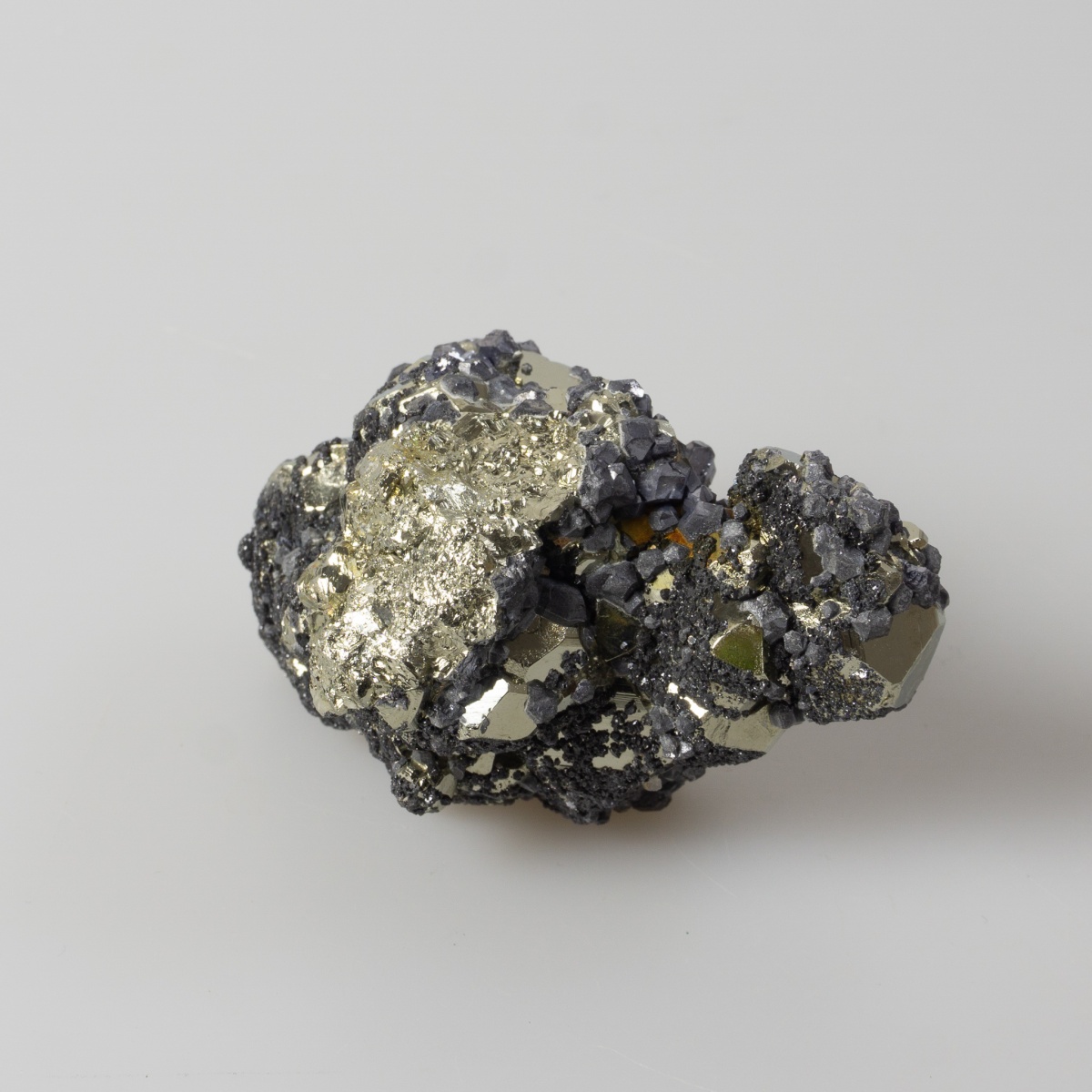 Drusa Pirite e Sfalerite, Perù | 7,2 x 4,5 x 4,8 cm, 0,220 kg - Didoni